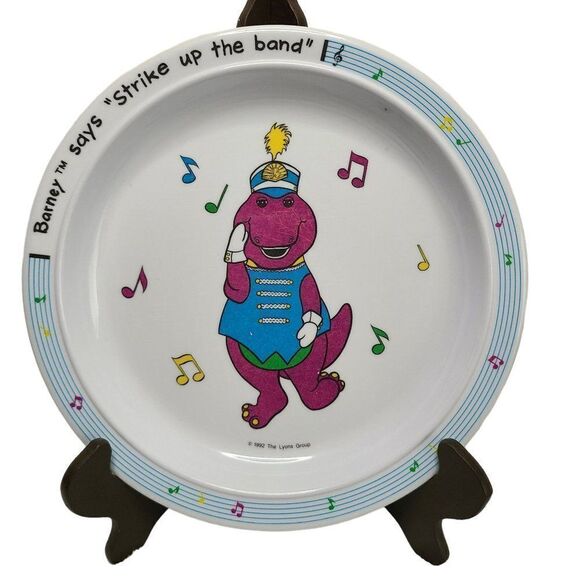 The Lyons Group | Dining | Vintage Childrens Dinnerware Barney Friends ...